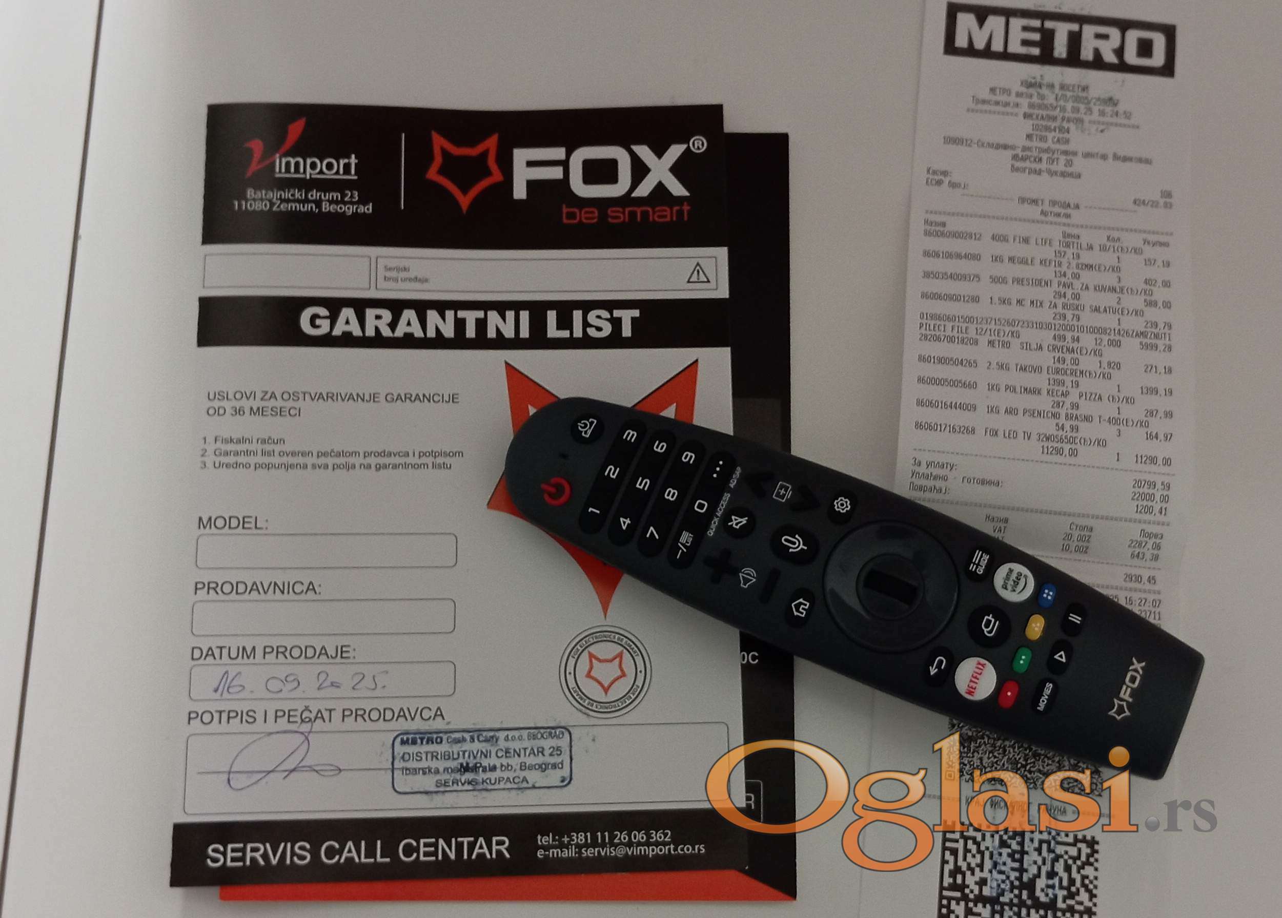 Fox smart led tv 32 32WOS650C (03-3646543) - Oglasi.rs